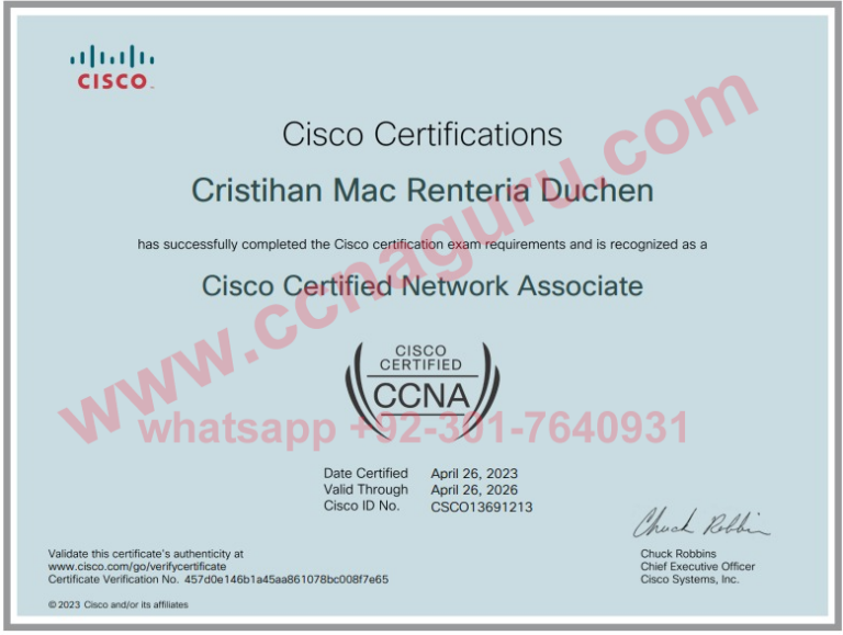 From Ambition to Certification: The Success Story of Cristihan Mac Renteria Duchen in CCNA ...